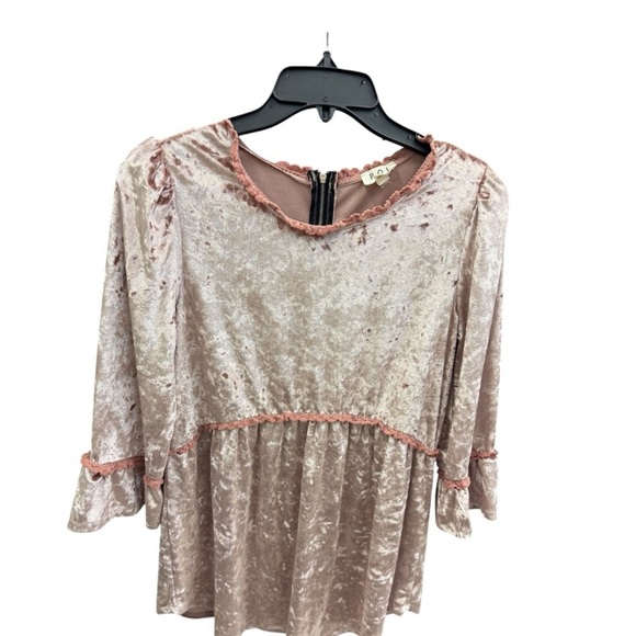 POL | Tops | Pol Rose Good Crushed Velvet Empire Top Medium Boho Chic ...